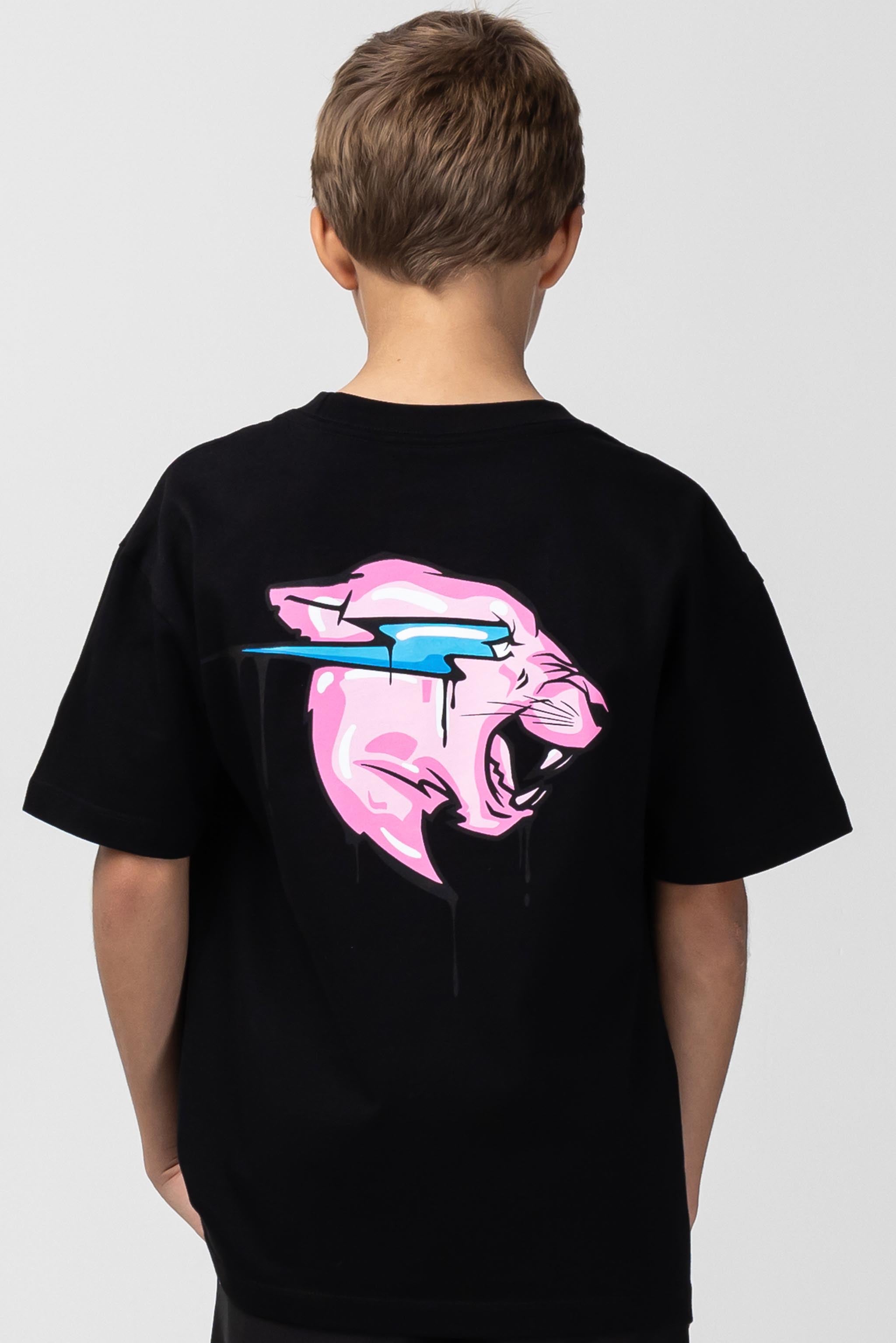 KIDS "HELLO MY NAME IS" TEE - BLACK – MrBeast.store