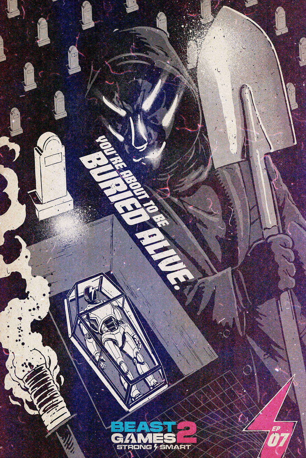 Beast Games Collectible Poster - Episode 7 - Black & White – MrBeast.store